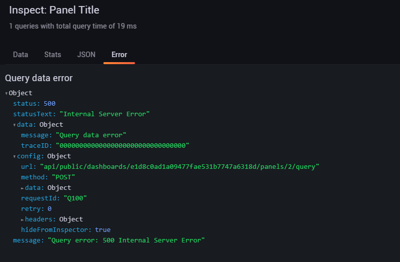 Public Dashboard Error On Using Grafana Simple Json Datasource · Issue