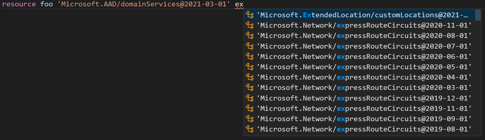 Vs Code Autocompletion Behaves Oddly When Completing `existing` · Issue 2473 · Azurebicep · Github