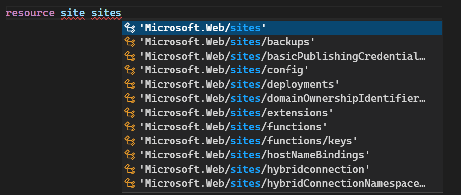 Nested resource type completion is done inconsistent with root resource completion · Issue #5044 ...