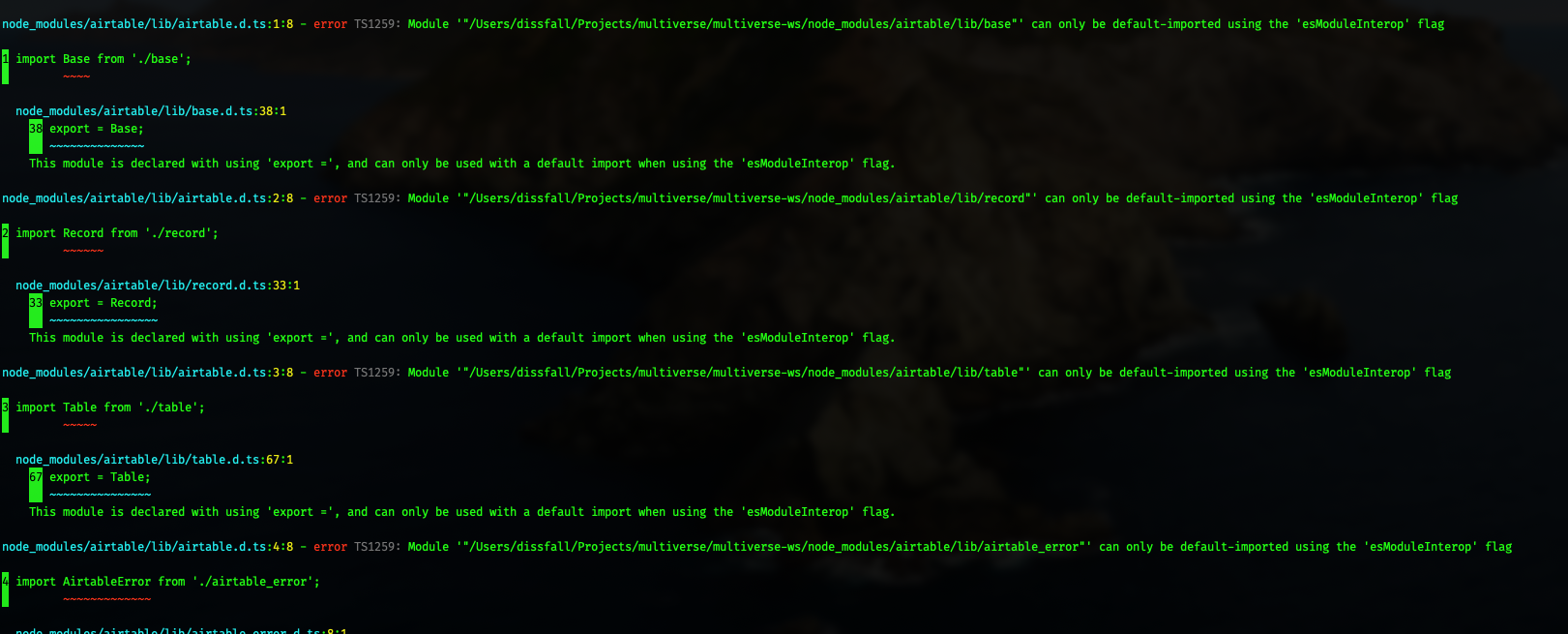 0100 Default Import Errors · Issue 221 · Airtableairtablejs · Github 7533