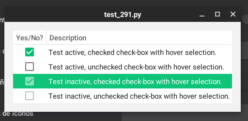 Check Box or Radio Button not Visible in Selected Row · Issue #291 ...