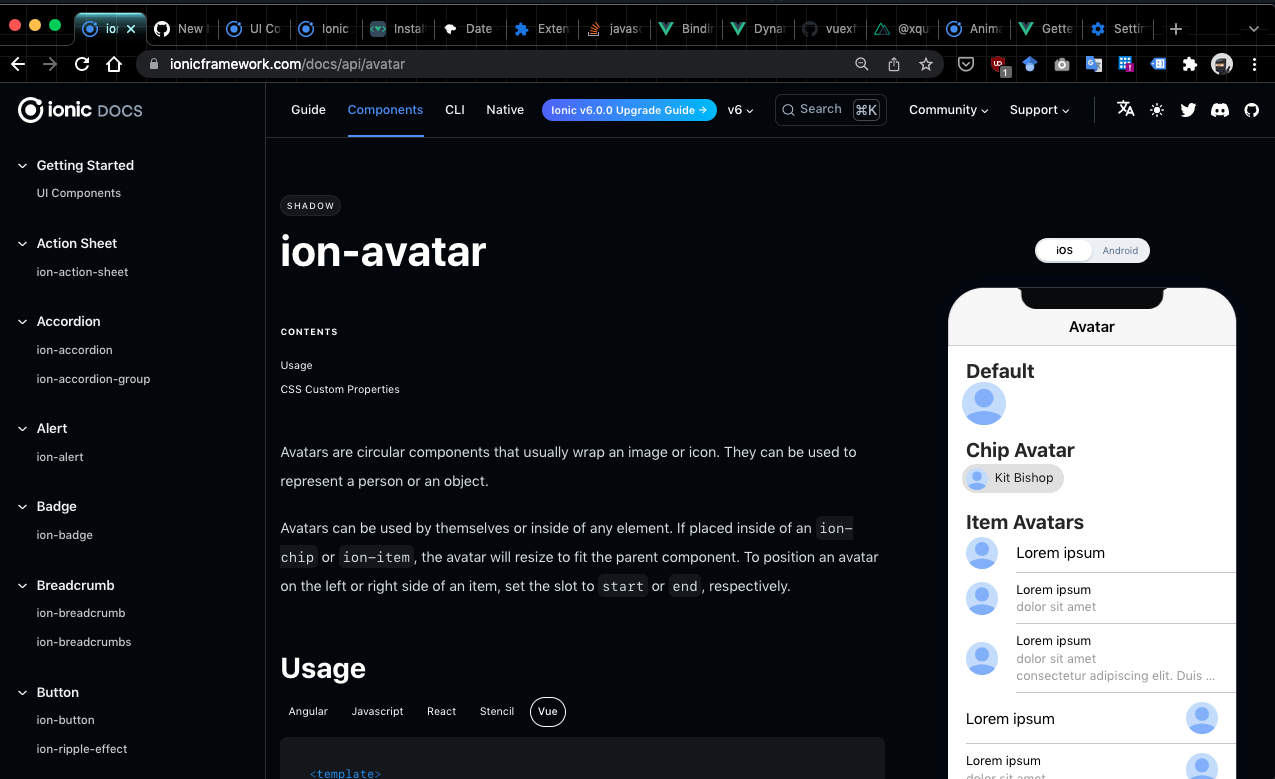 Samples not visible on some screens · Issue #2180 · ionic-team/ionic-docs · GitHub