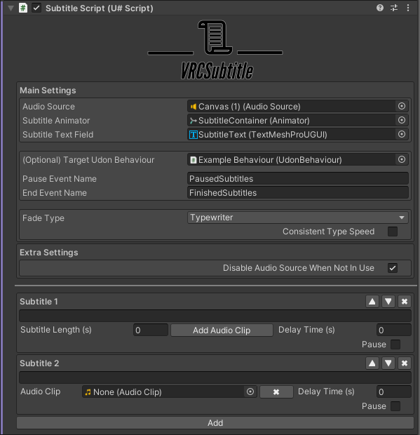 GitHub - Varneon/VRCSubtitle-VPM: Udon based subtitle system designed for use within VRChat