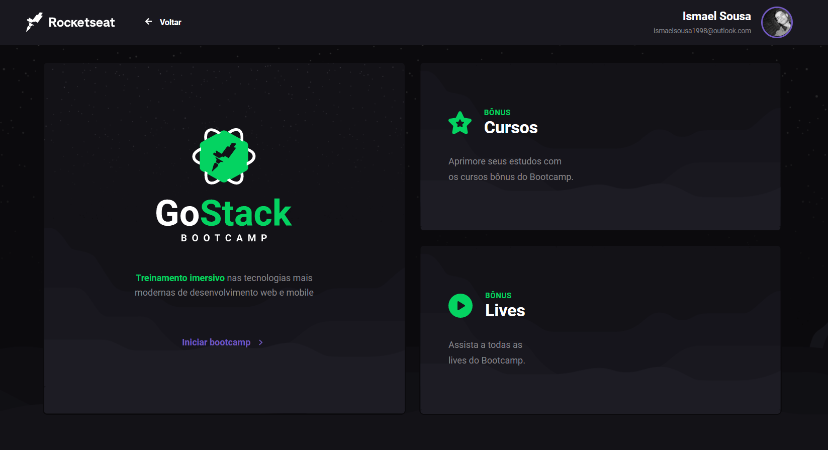 GitHub - ismaelsousa/BOOTCAMP-ROCKETSEAT: Estudo sobre a stack javaScript no curso da rocketSeat