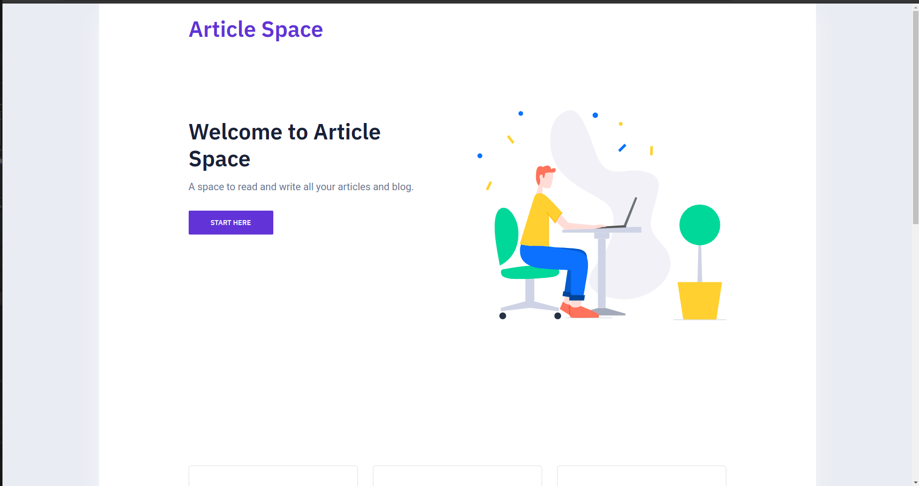 GitHub - OfficialOzioma/article-space: Article Space is website for ...