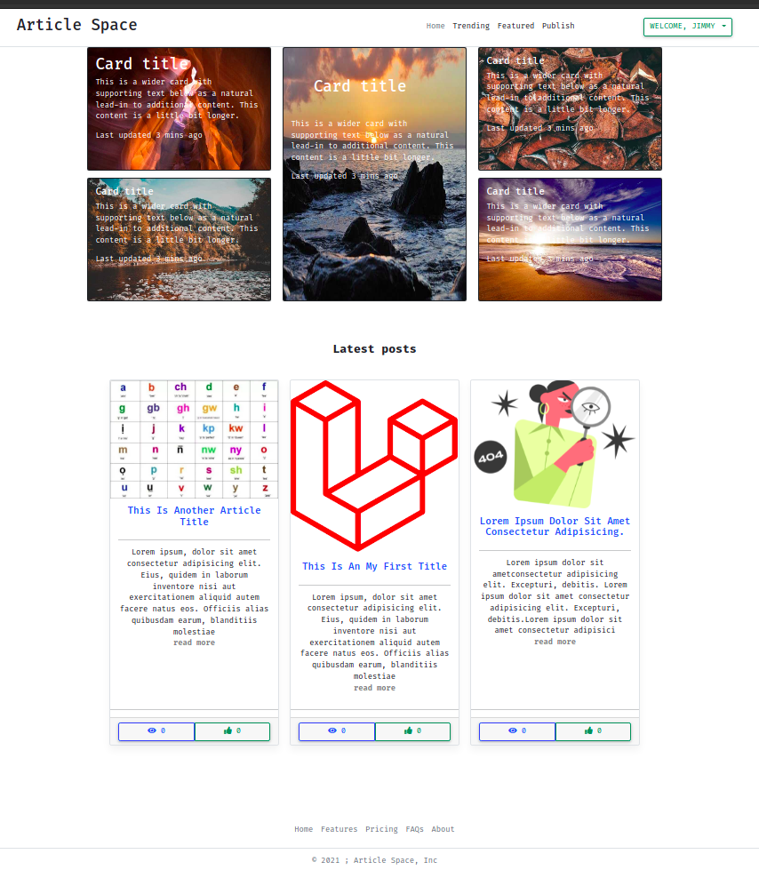 GitHub - OfficialOzioma/article-space: Article Space is website for ...