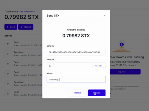 Faster feedback of successful transaction · Issue #552 · leather-io/desktop · GitHub