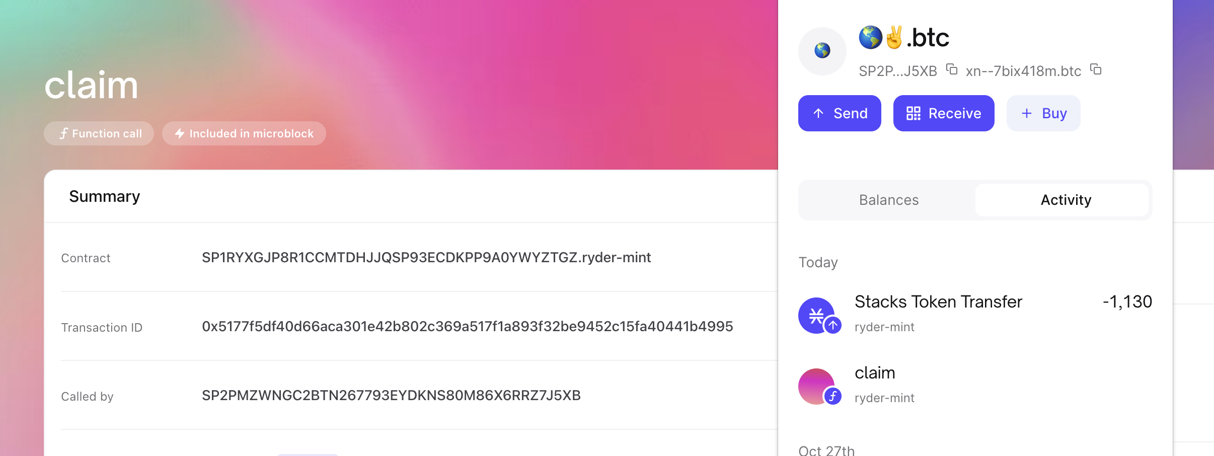 Fix display of microblock icon for transactions in activity · Issue #2944 · leather-io/extension ...