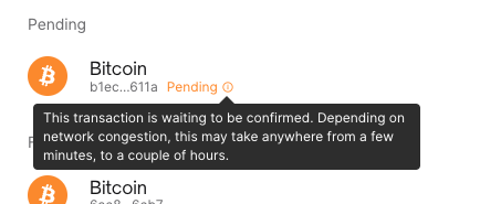 [Bitcoin] Remove Stacks specific copy when bitcoin transaction is ...