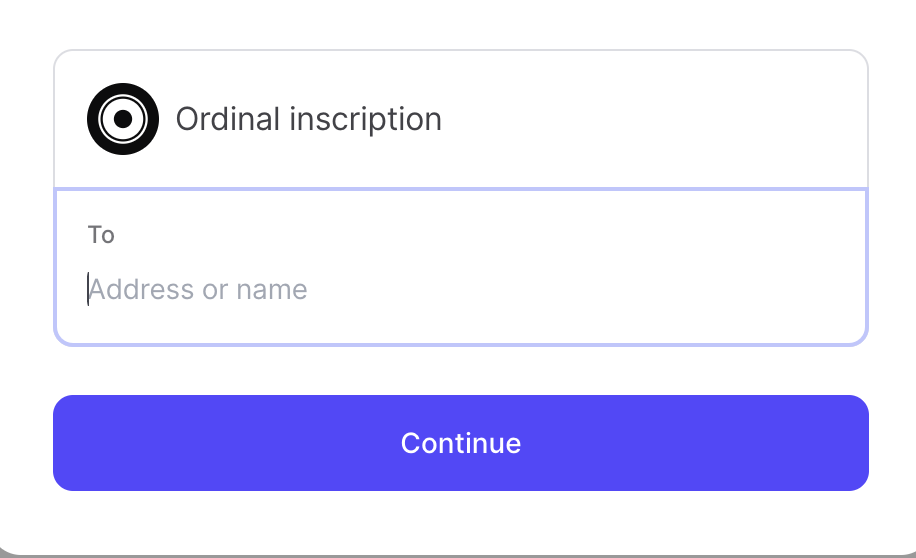Remove "or name" from "to" field for inscription sends · Issue #3379 · leather-io/extension · GitHub
