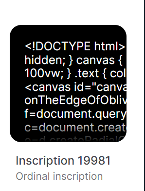 Display Ordinals of mimetype html with icon or similar · Issue #3411 · leather-io/extension · GitHub