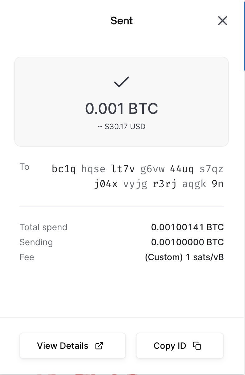 Show total BTC for fees in review and submitted screens · Issue #3991 · leather-io/extension ...