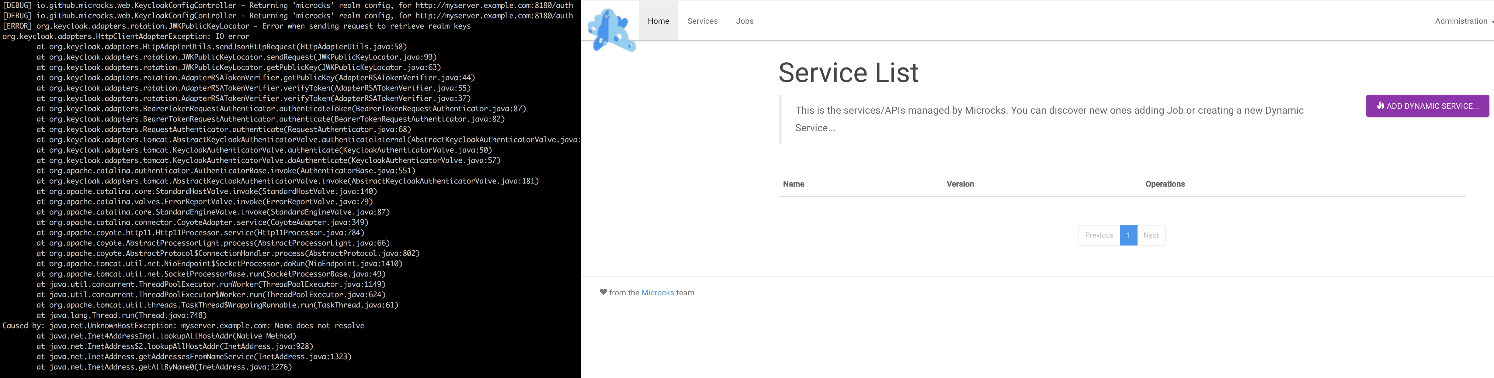 Docker-compose setup on MacOS: the microcks service is occured the error · Issue #51 · microcks ...