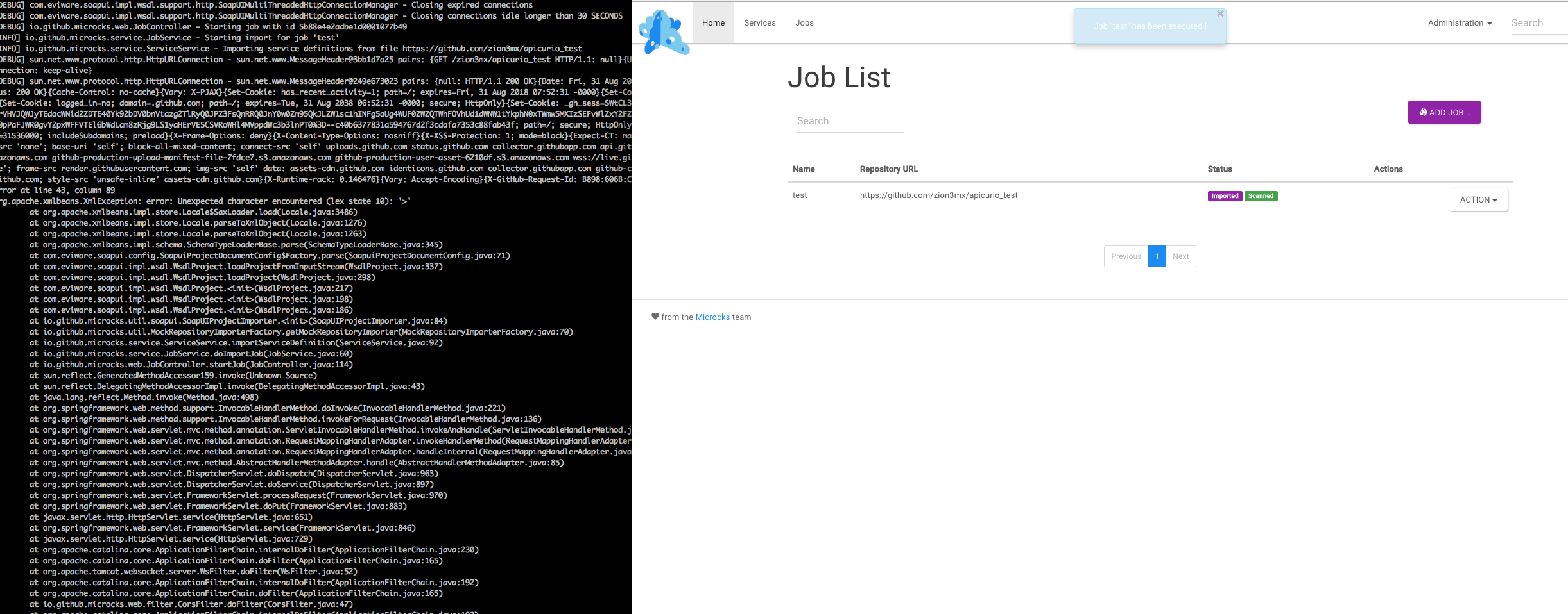 Docker-compose setup on MacOS: the microcks service is occured the error · Issue #51 · microcks ...