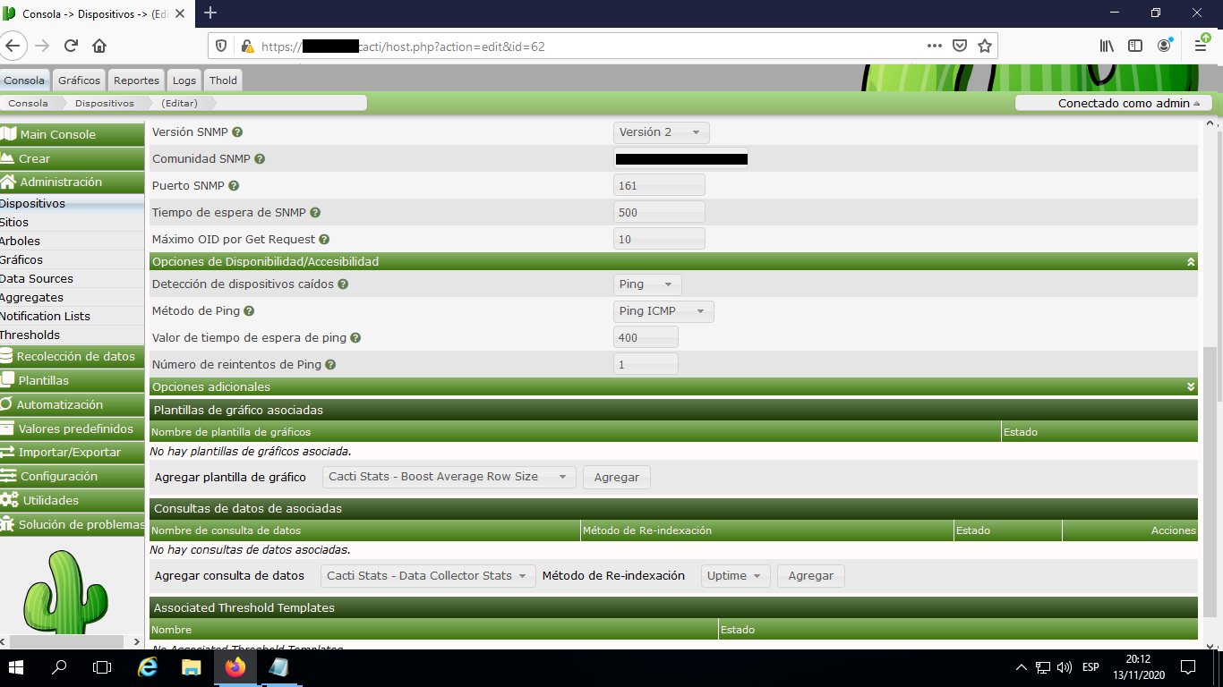 ICMP device status does not change · Issue #3921 · Cacti/cacti · GitHub