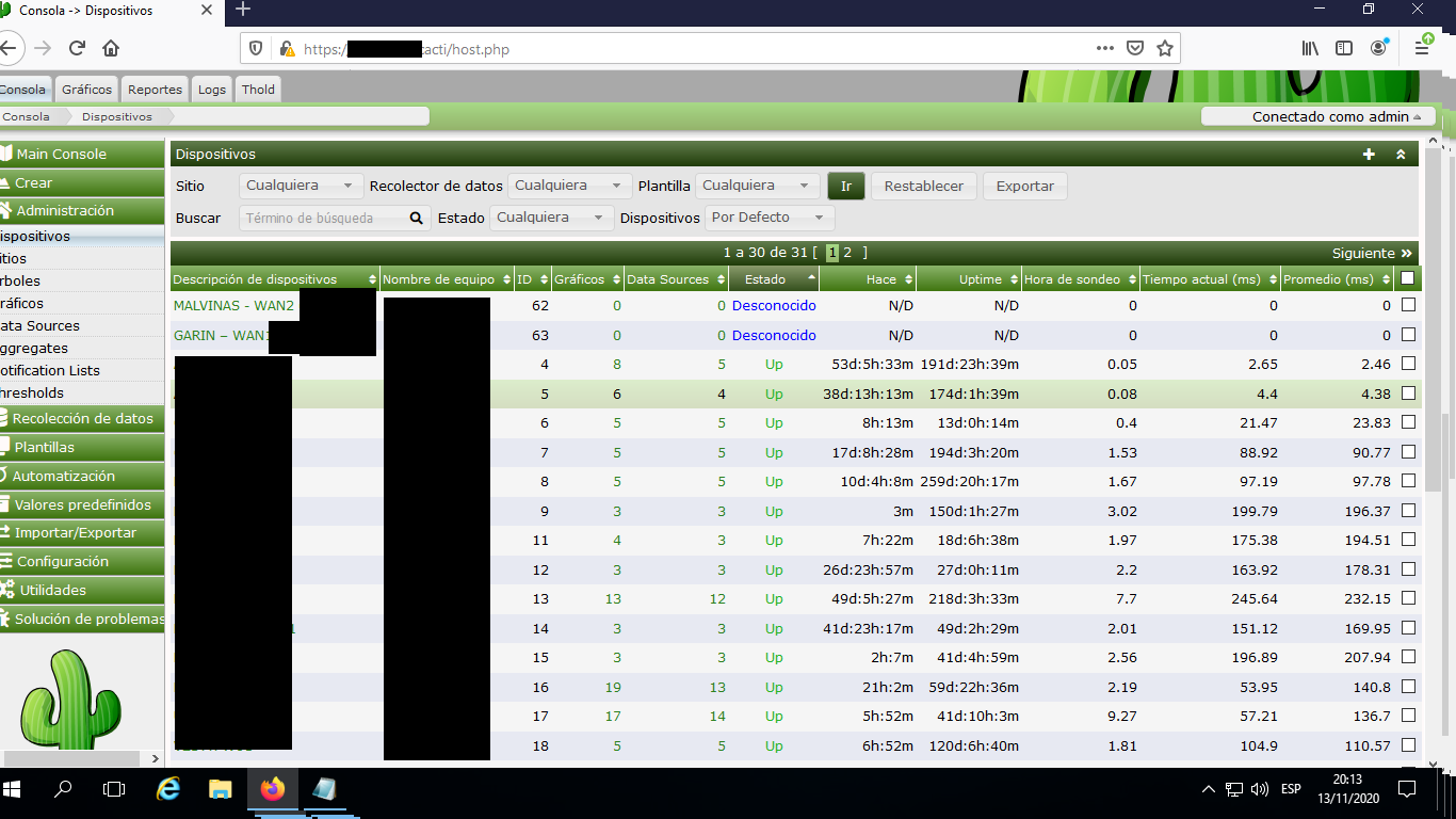 ICMP device status does not change · Issue #3921 · Cacti/cacti · GitHub