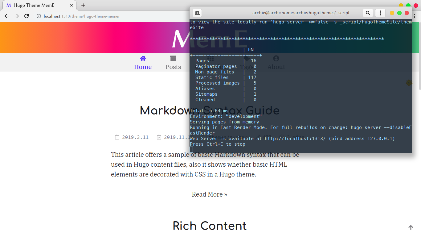 Add hugo-theme-meme to `whiteList` · Issue #756 · gohugoio/hugoThemes · GitHub