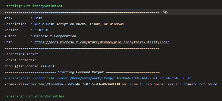 Unable To Get Library Variables When Using If Expression In Variables Azure Pipeline Yml · Issue