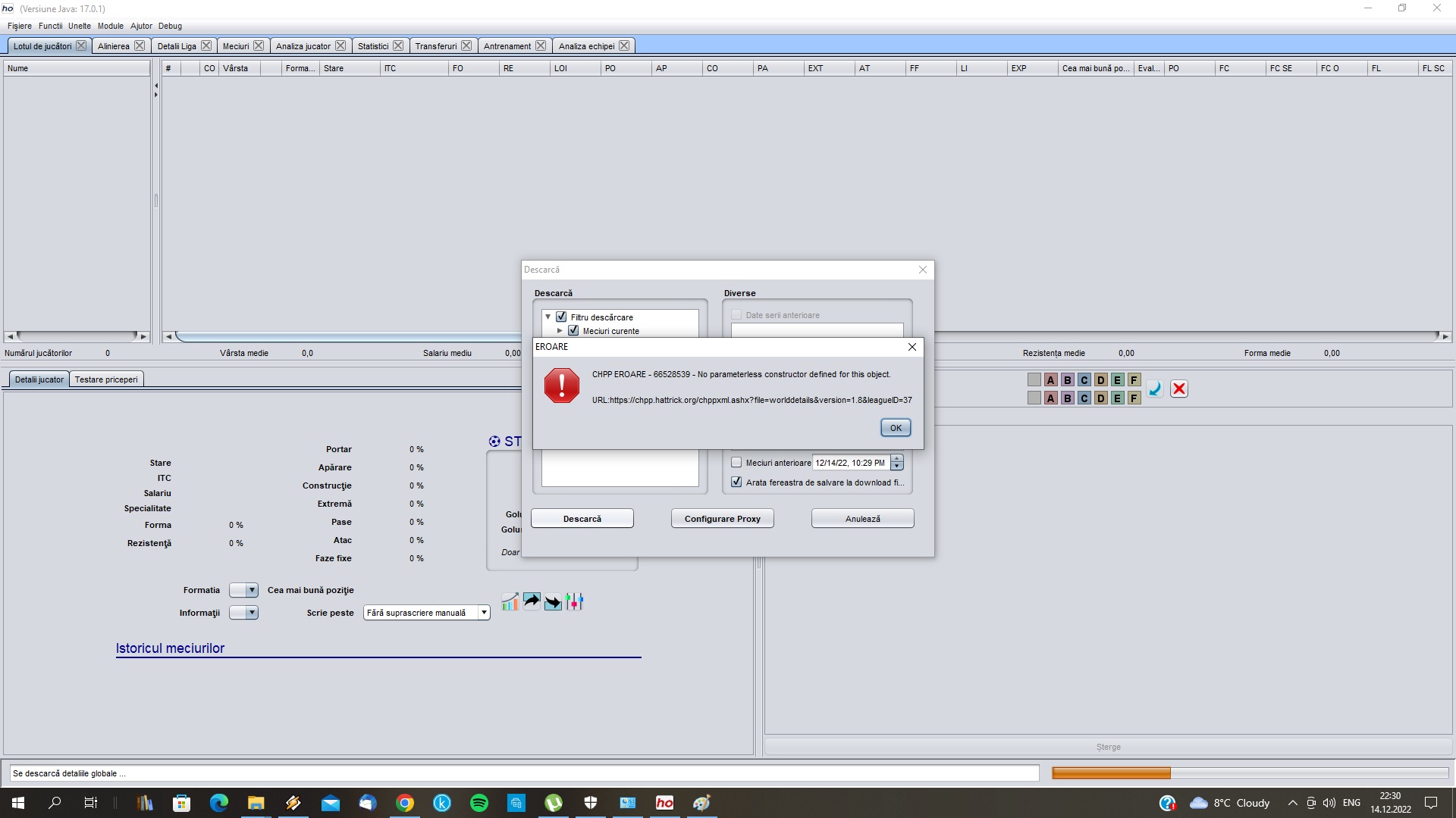 [BUG] · Issue #1746 · ho-dev/HattrickOrganizer · GitHub