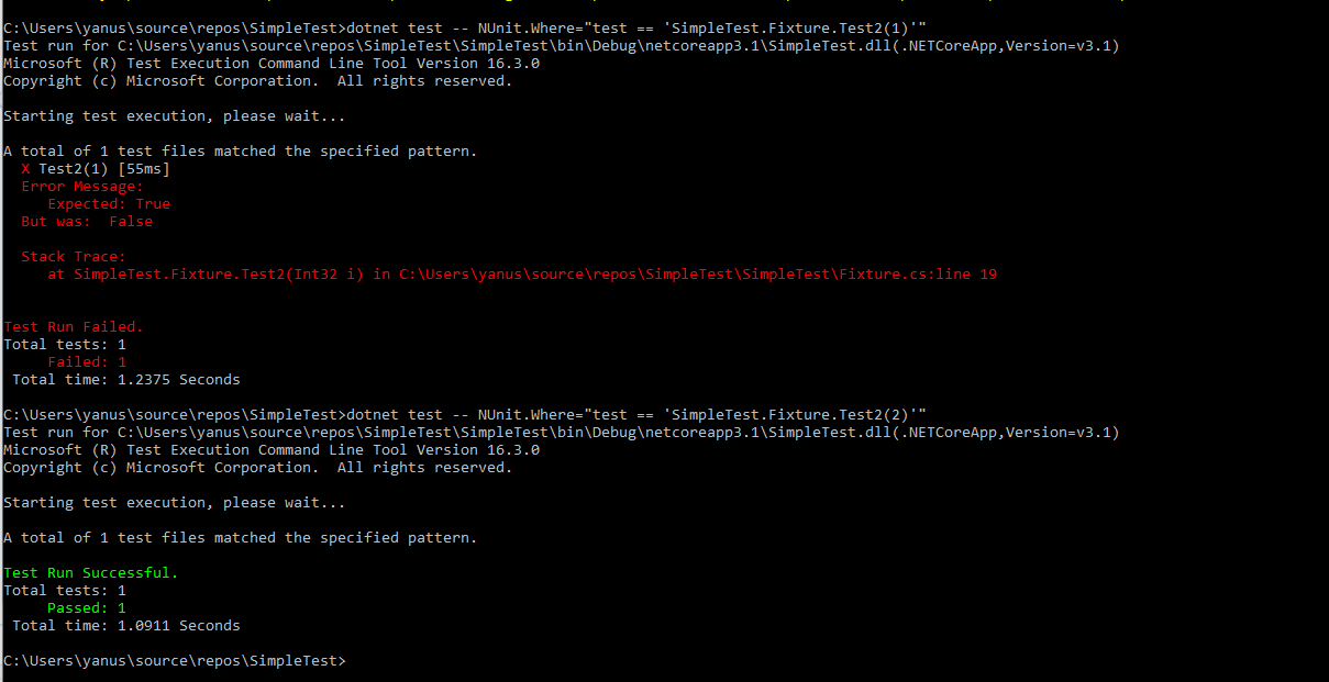 How To Run Parameterized Nunit Tests On Net Core · Issue 655 · Nunitnunit3 Vs Adapter · Github