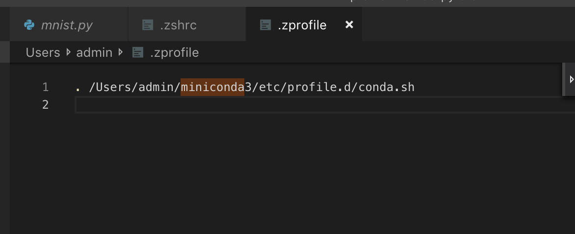 critical - miniconda - osx / zsh / visual studio code = instructions 4.40 are incorrect · Issue ...