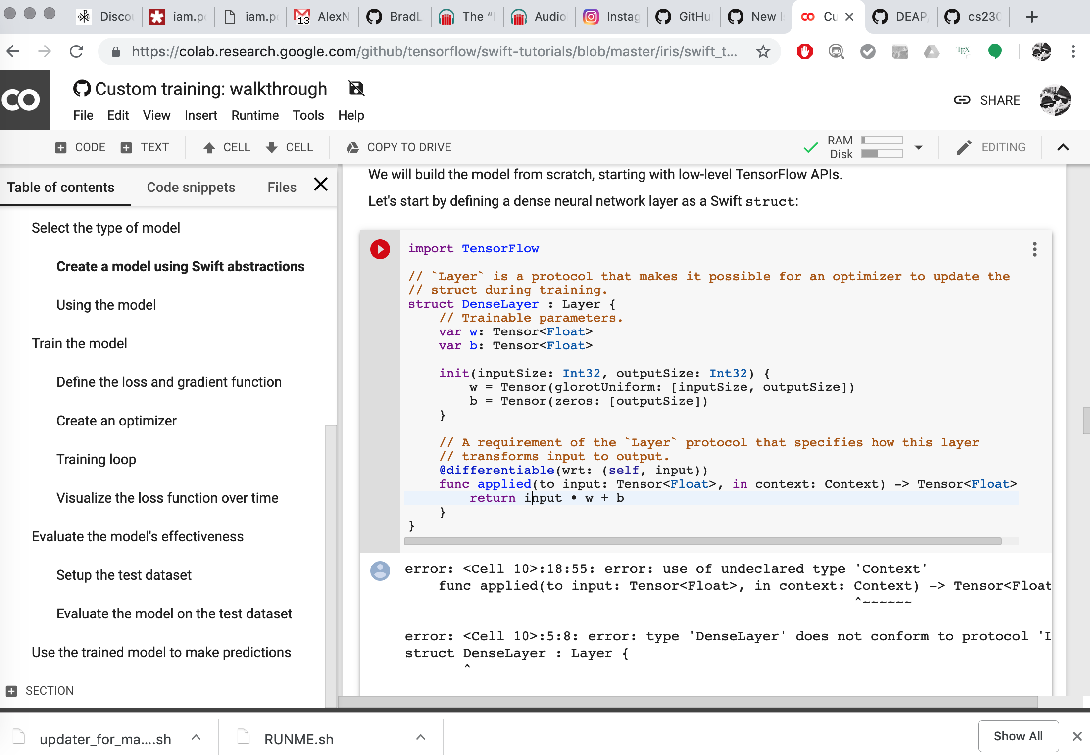 colab sample iris seems broken. · Issue #120 · tensorflow/swift · GitHub