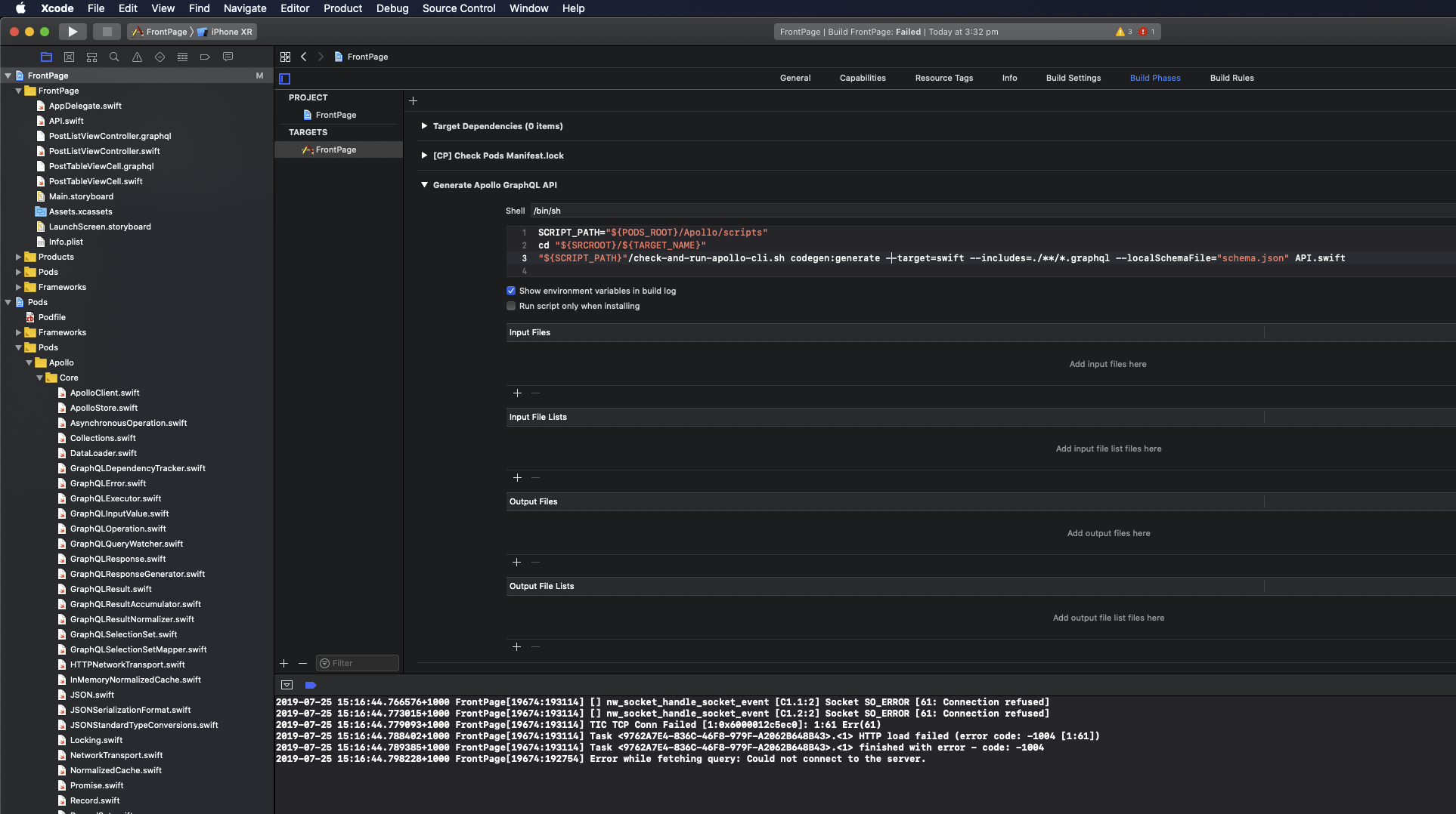 Apollo Apiswift File Not Generating · Issue 461 · Apollographqlapollo Ios · Github 7328
