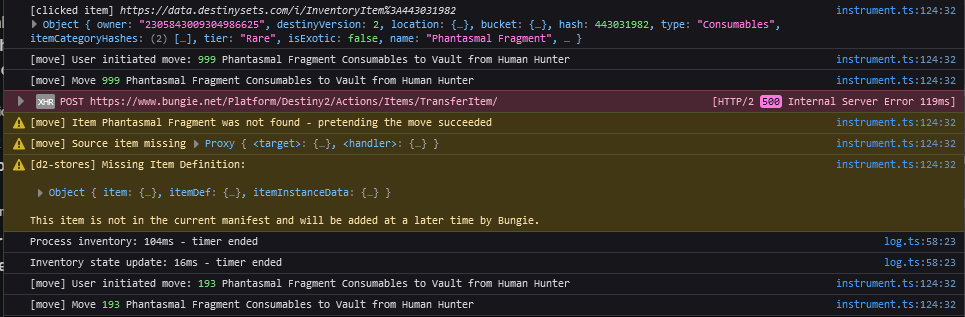 hotkeys are available for consumables but don't seem to work. · Issue #8870 · DestinyItemManager ...