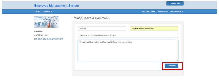 GitHub - JongkukLee/EMSProject