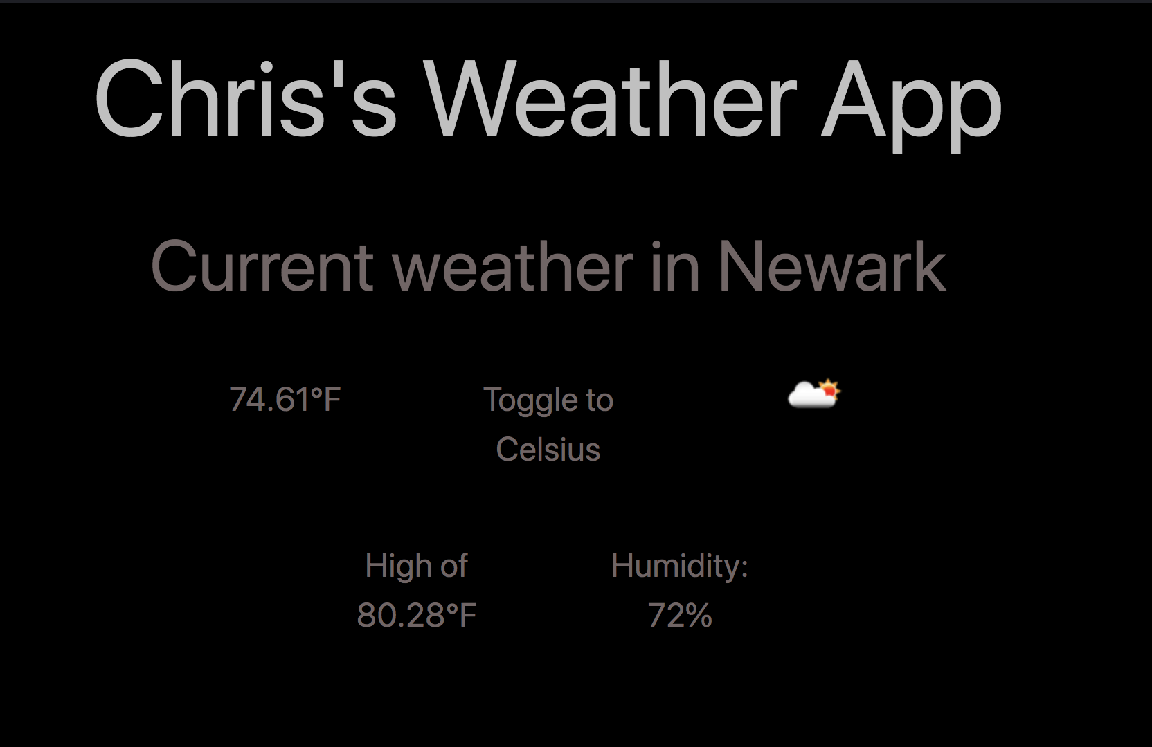 GitHub - fordchristopher/Local-Weather-app