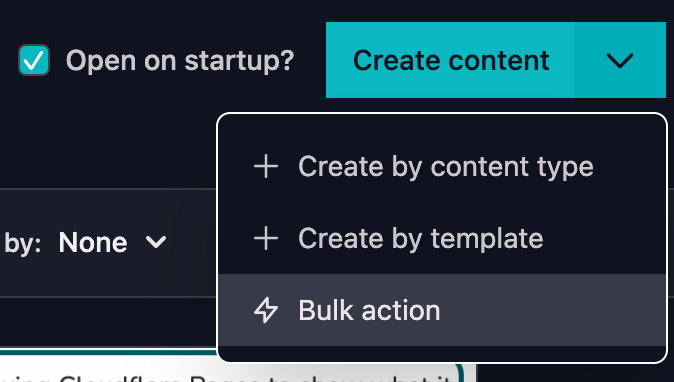 Enhancement Add A Button On The Content Dashboard In Order To Run Bulk Scripts · Issue 228