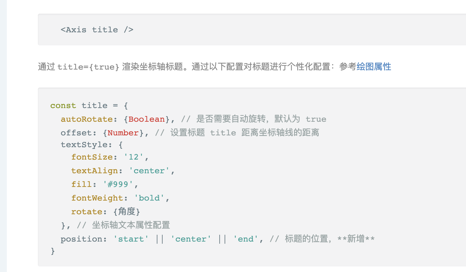 Axis的title类型定义错误。typescript · Issue #911 · alibaba/BizCharts · GitHub