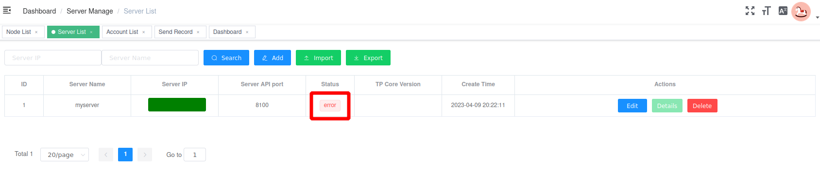 Unable to add a new node -> Server status "error" · Issue #202 · trojanpanel/install-script · GitHub
