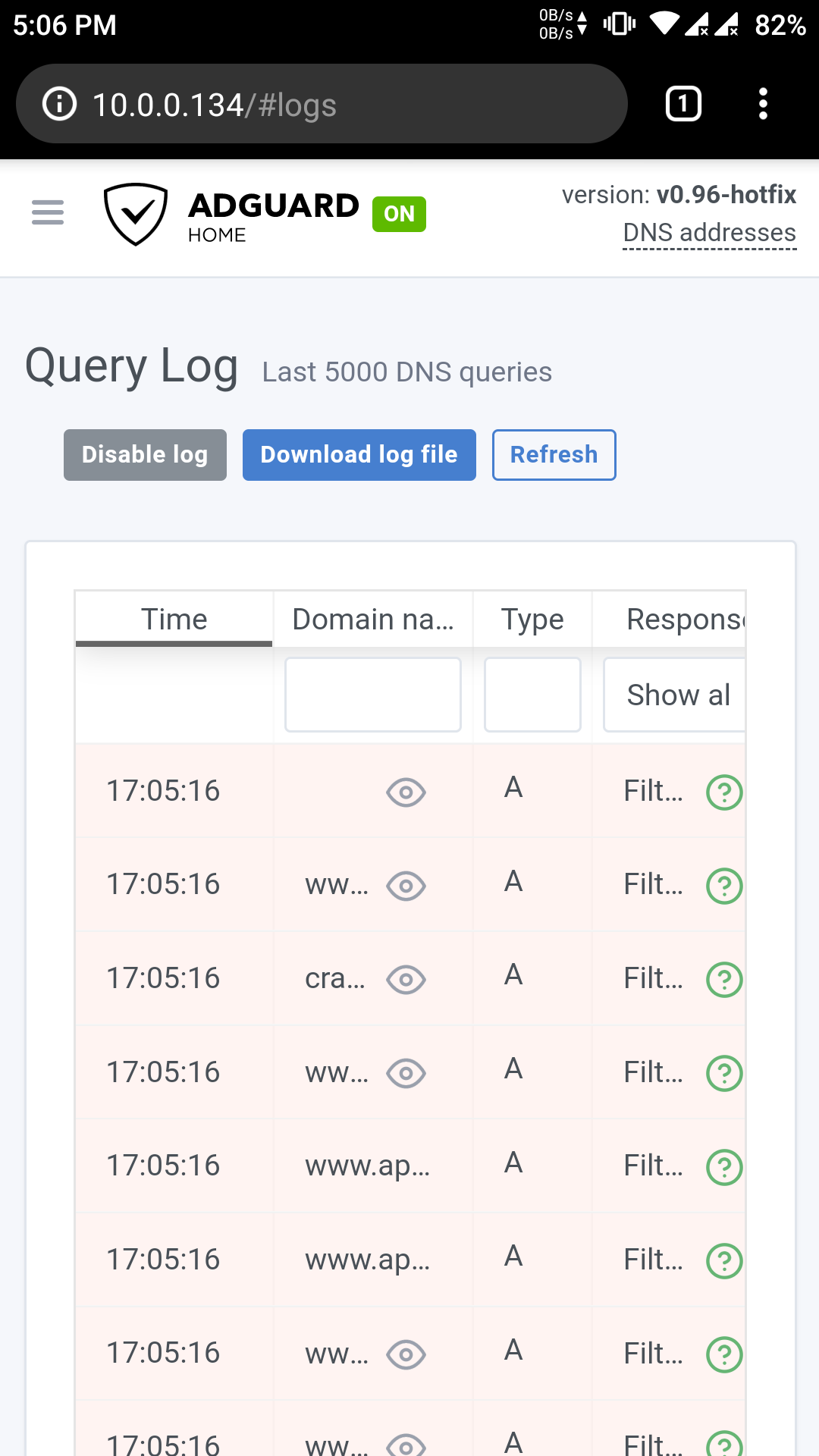 Cannot see queries on mobile devices · Issue #846 · AdguardTeam ...