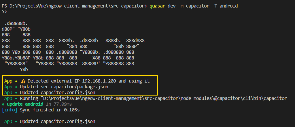 Apk trying to connect to my PC as server .... · quasarframework quasar · Discussion #14736 · GitHub