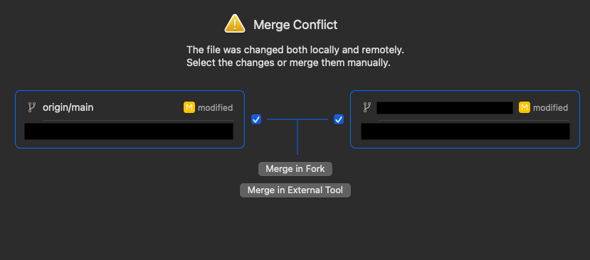 "Merge in fork" is broken for .pbxproj .. it doesn't show the conflicts to be fixed · Issue ...