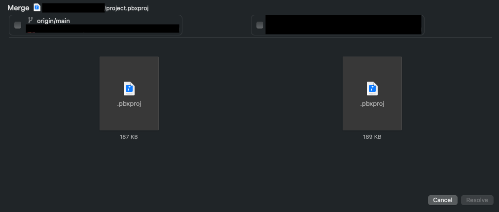 Merge In Fork Is Broken For Pbxproj It Doesnt Show The Conflicts To Be Fixed · Issue 