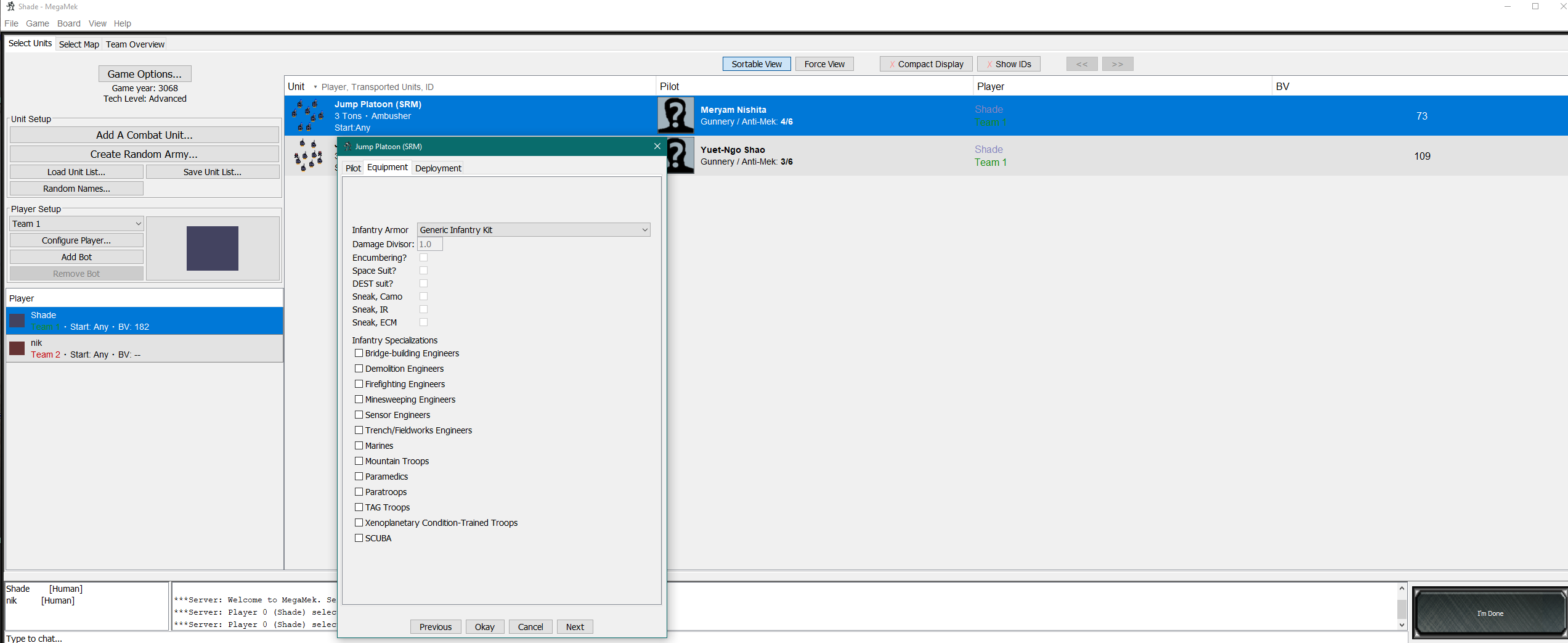SRM infantry Unable to use Inferno ammunition as allowed in TW · Issue ...