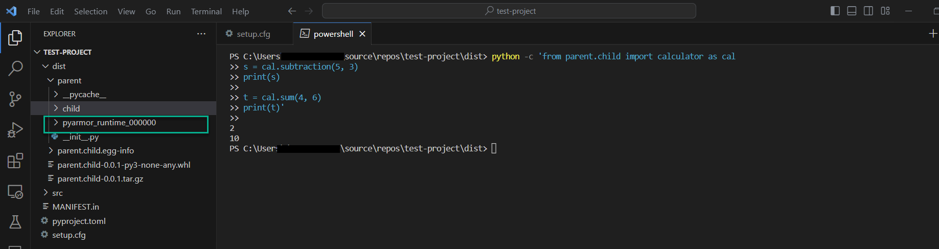 [BUG] 'No module named pyarmor_runtime_00000 when using obfuscated .py package coverted to wheel ...