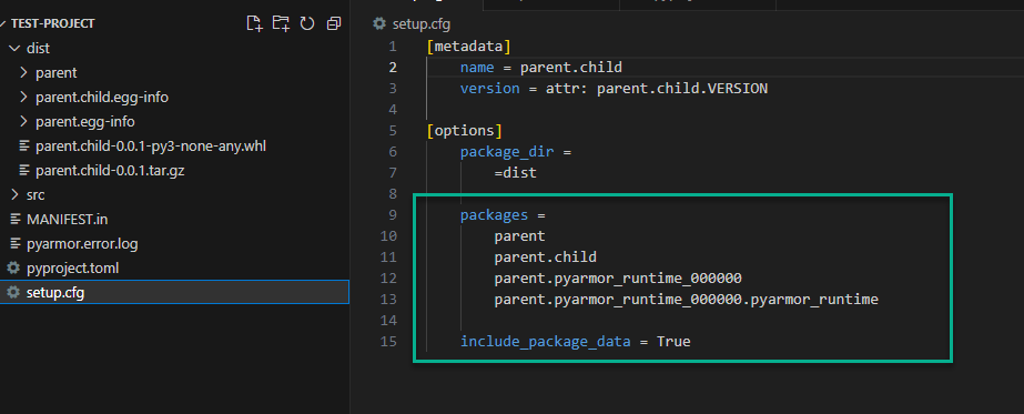 [BUG] 'No module named pyarmor_runtime_00000 when using obfuscated .py package coverted to wheel ...