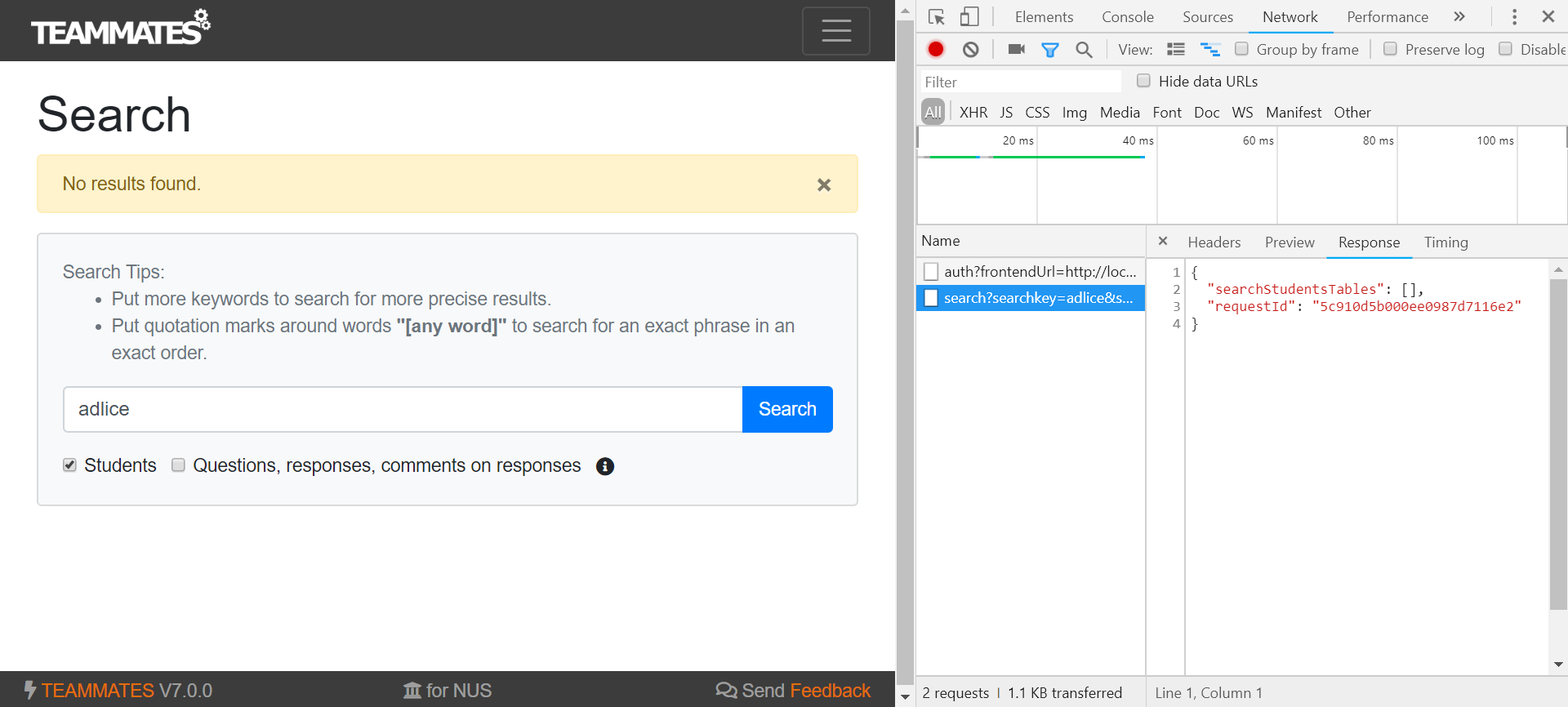 No user feedback for empty search results on Admin page · Issue #9585 ...