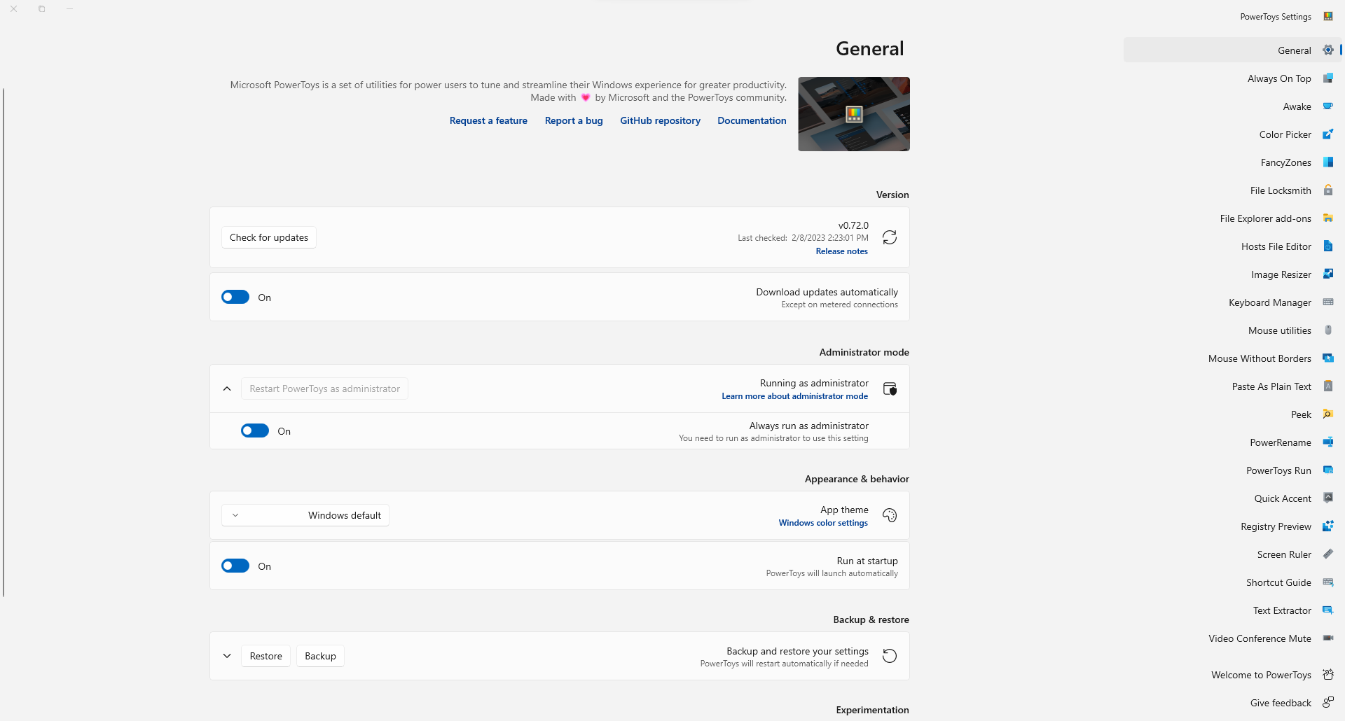 Language Settings · Issue 27735 · Microsoftpowertoys · Github 