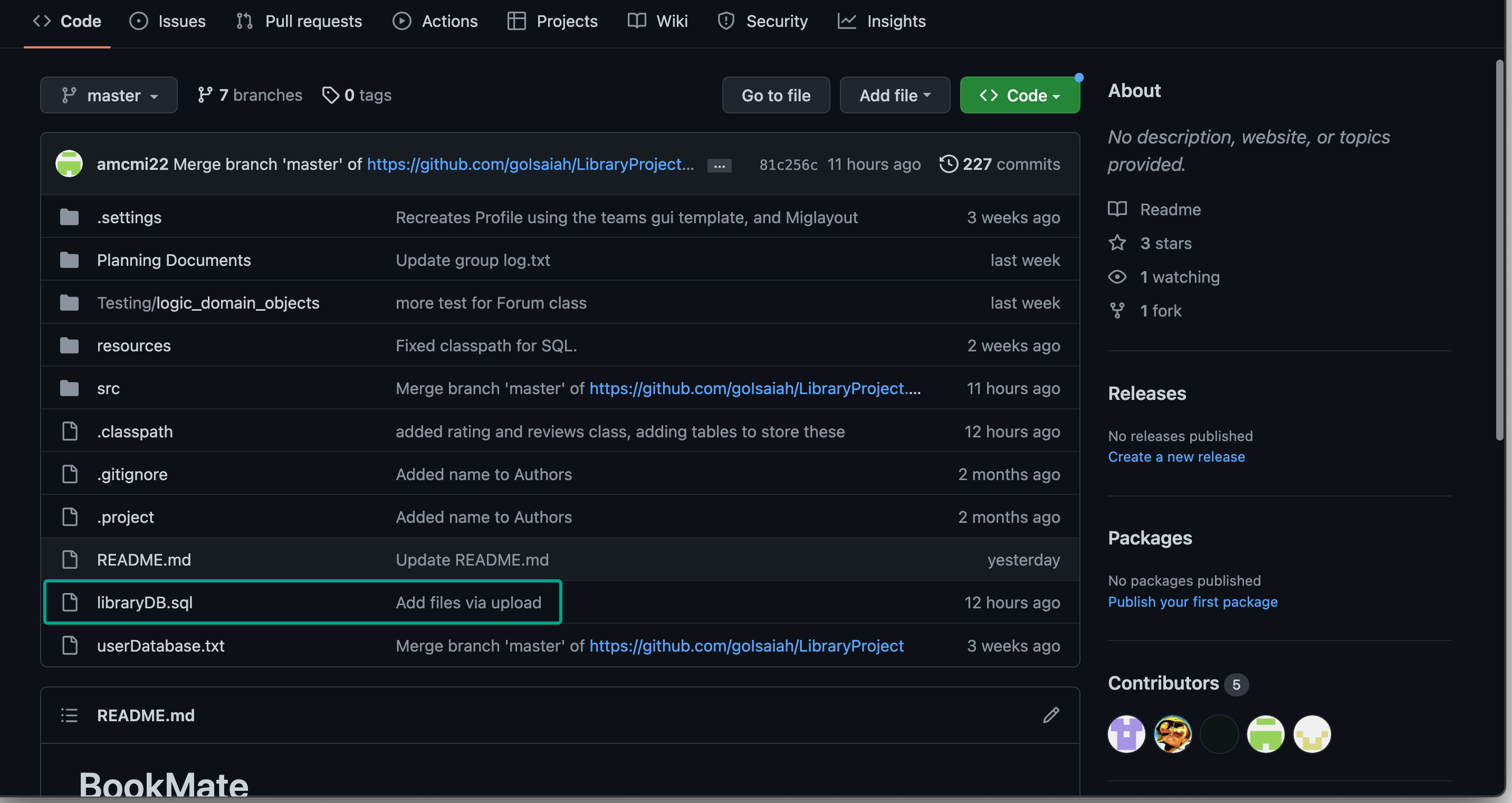 GitHub - goIsaiah/LibraryProject