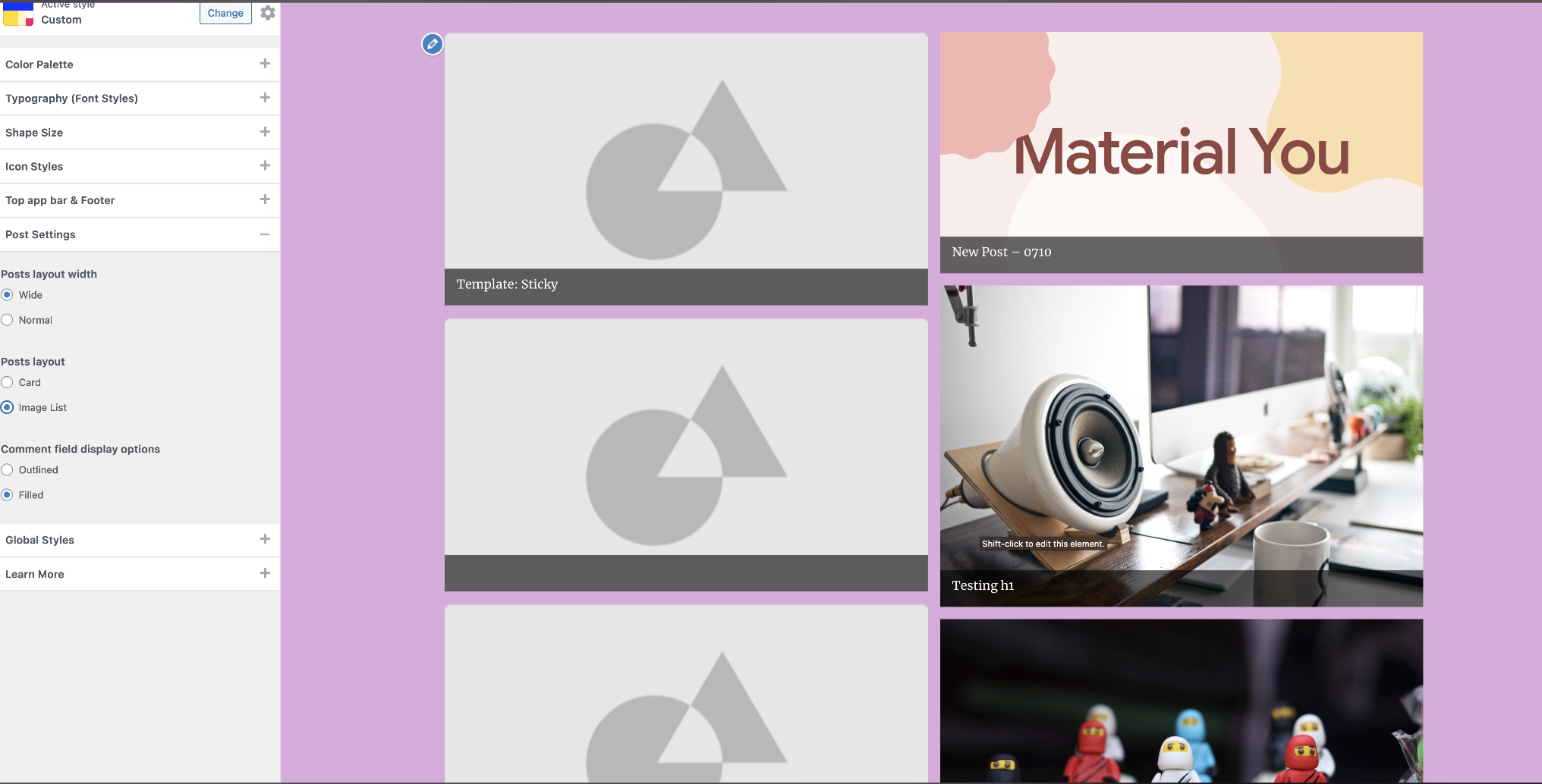 [FSE] Image list layout for Query Loop · Issue #298 · material ...