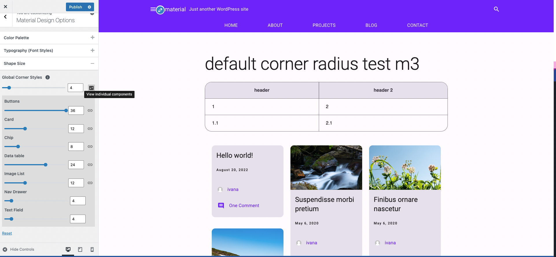 [M3] Set default corner radius · Issue #384 · material-components/material-design-for-wordpress ...