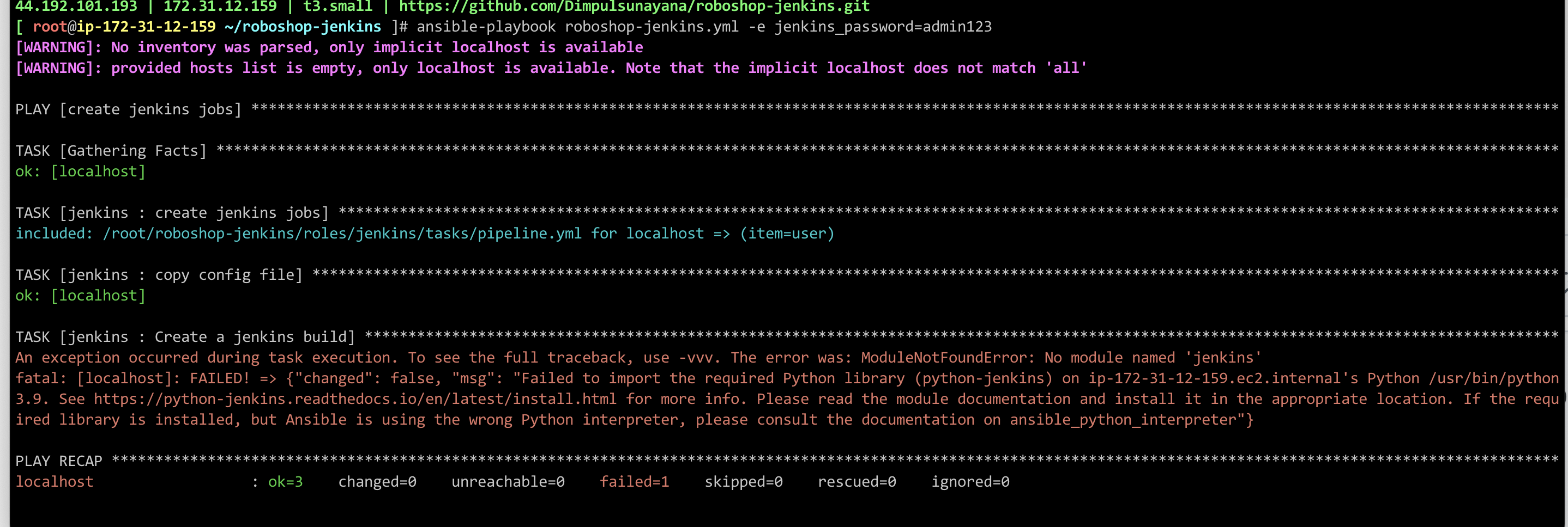 unable to create jobs in jenkins · learndevopsonline learndevopsonline · Discussion #13 · GitHub