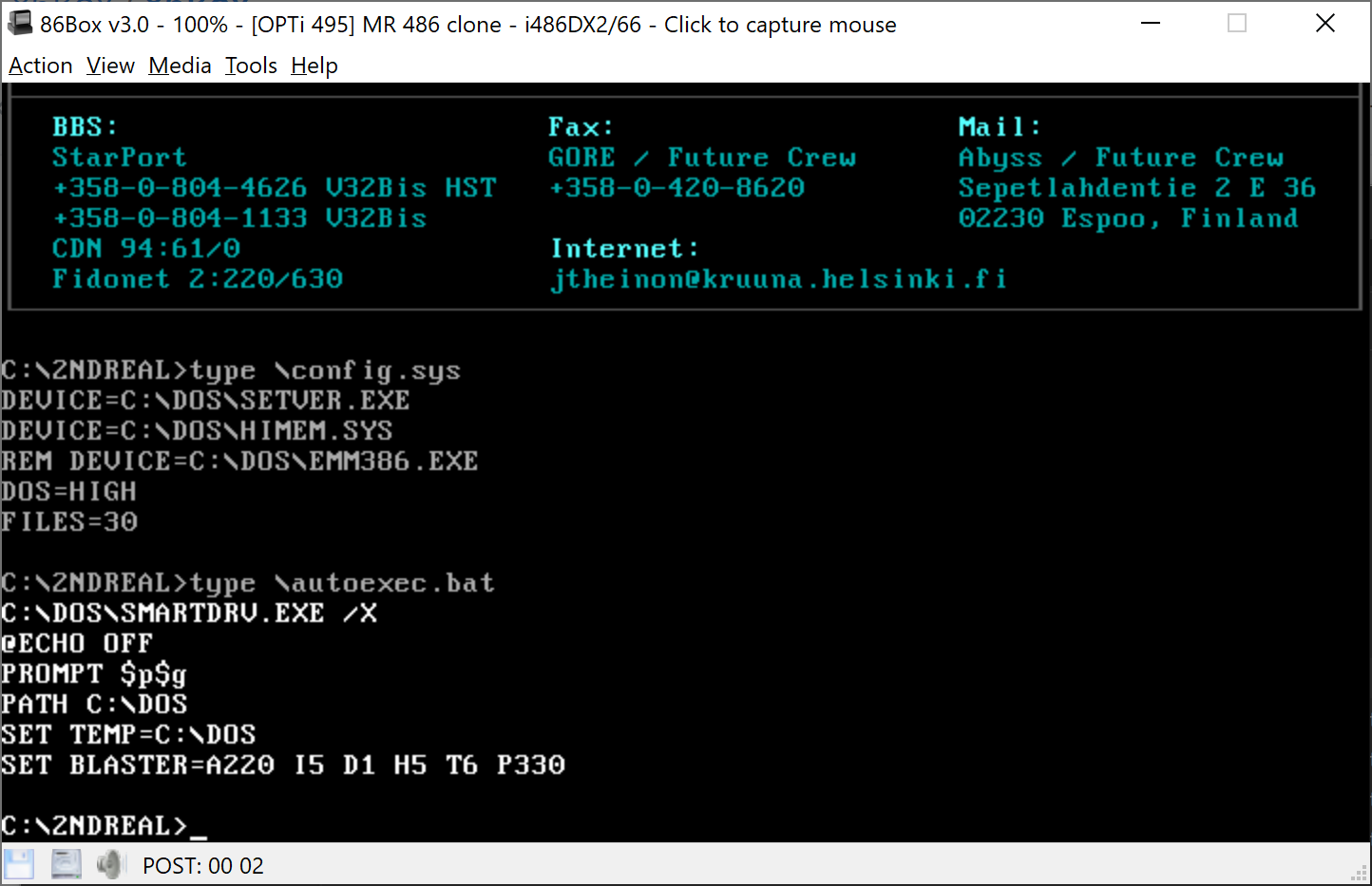 Second Reality demo is broken · Issue #1050 · 86Box/86Box · GitHub