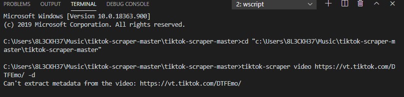 Not downloding user vedio, its only ceate user name folder · Issue #240 · drawrowfly/tiktok ...