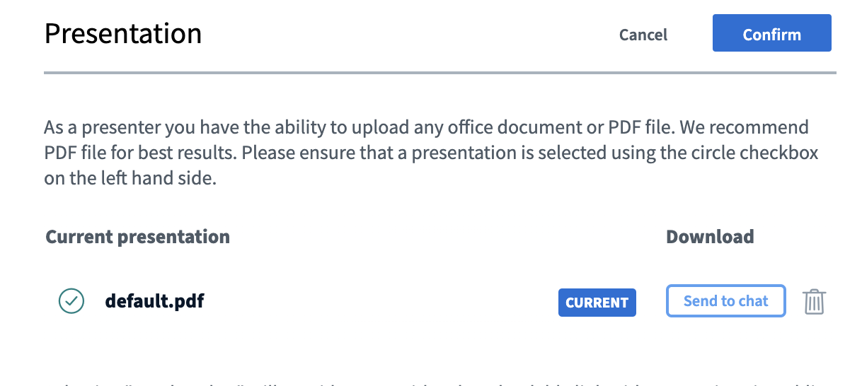 Restore option for downloading original presentation as PDF (no whiteboard marks) · Issue #17531 ...