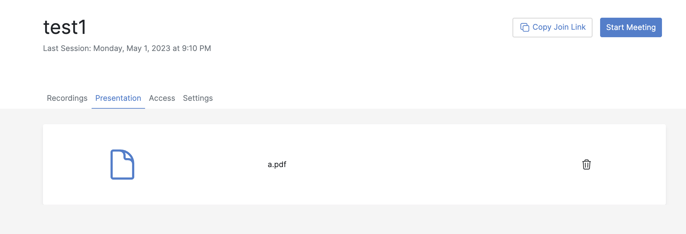 After finishing a session, it does not allow uploading a presentation · Issue #17778 ...
